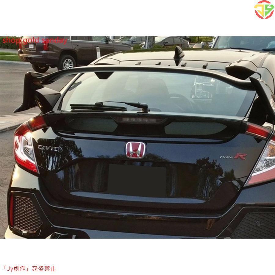 ホンダ シビック 10代目 ハッチバック FK型 FK7 FK8 カーボン+ABS素地 リア ウィング トランクスポイラー タイプR 2017-2021 : p214566041ca0 ...
