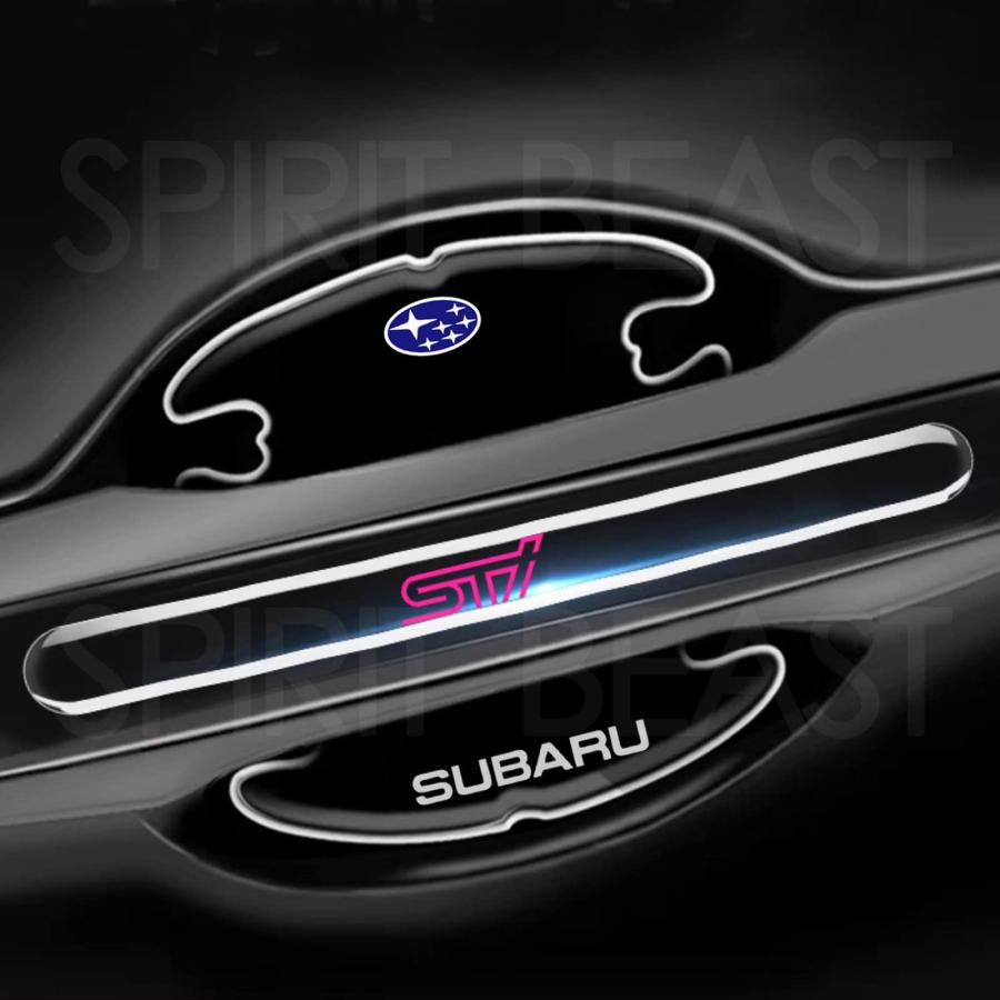 STI スバル ドアハンドルプロテクター WRX BRZ クロスオーバー XV キズ防止 (ス : タランストア - 通販 - Yahoo!ショッピング