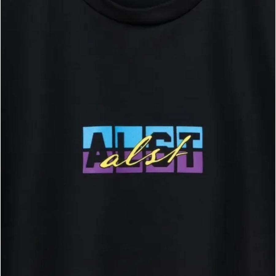 アルスト メンズ レディス バレーボール 半袖Tシャツ DRY TシャツFLIP LOGO【ブラック/パープル】 ALST : フィールド ...
