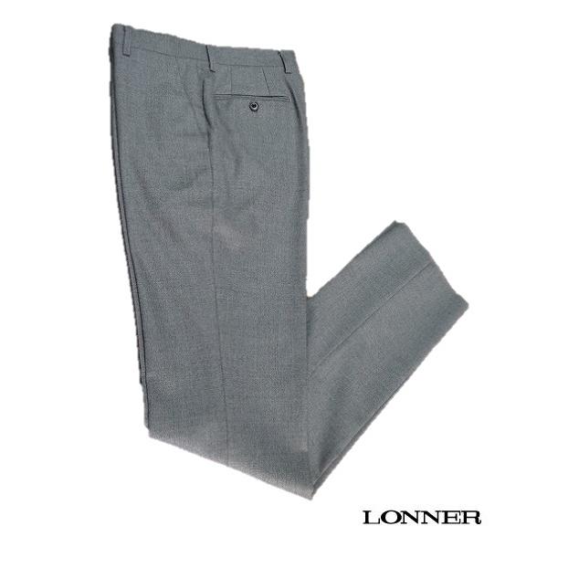 ロンナー（LONNER）・ノータック ウールスラックス 秋冬パンツ （グレー） 73 76 : ミハト&タロウ - 通販 - Yahoo!ショッピング
