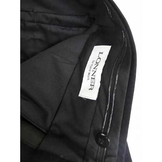 ロンナー（LONNER）・ノータック ウールスラックス 秋冬パンツ （ブラック チェック） 82 88 : ミハト&タロウ - 通販 ...