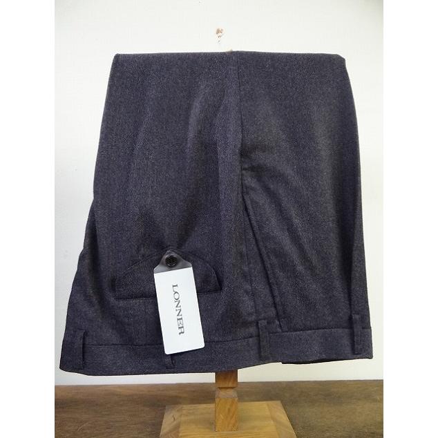 ロンナー（LONNER）・ワンタック ウールスラックス 秋冬パンツ （パープル） イタリア製服地 91 94 : ミハト&タロウ - 通販 ...