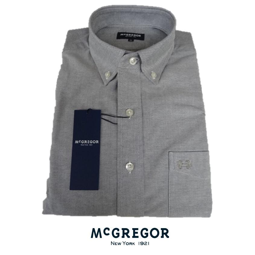 McGREGOR マクレガー（McGREGOR）・ オックスフォードボタンダウンシャツ（ブラック） 無地シャツ マクレガーメンズ : ミハト&タロウ - 通販 - Yahoo!ショッピング