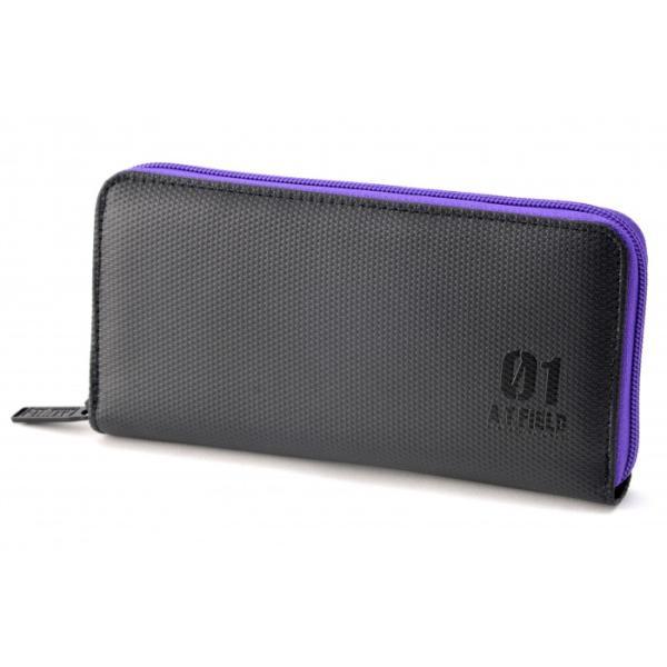 DEVICE 新世紀エヴァンゲリオン DEVICE×A.T.FIELD ターポリン 長財布 エヴァ コラボ 長財布 財布 ウォレット ラウンド ファスナー ナイロン :DPN90055 ...