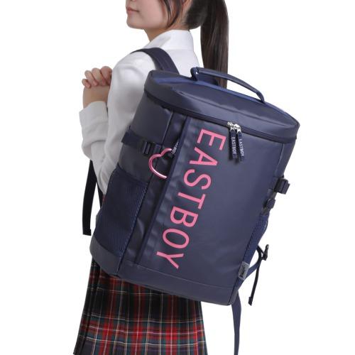EASTBOY 【EASTBOYオリジナルノベルティ付】EASTBOYイーストボーイ スクエア型 リュックサック 28L EBY20 通学 大容量 学生 シンプル かわいい ...