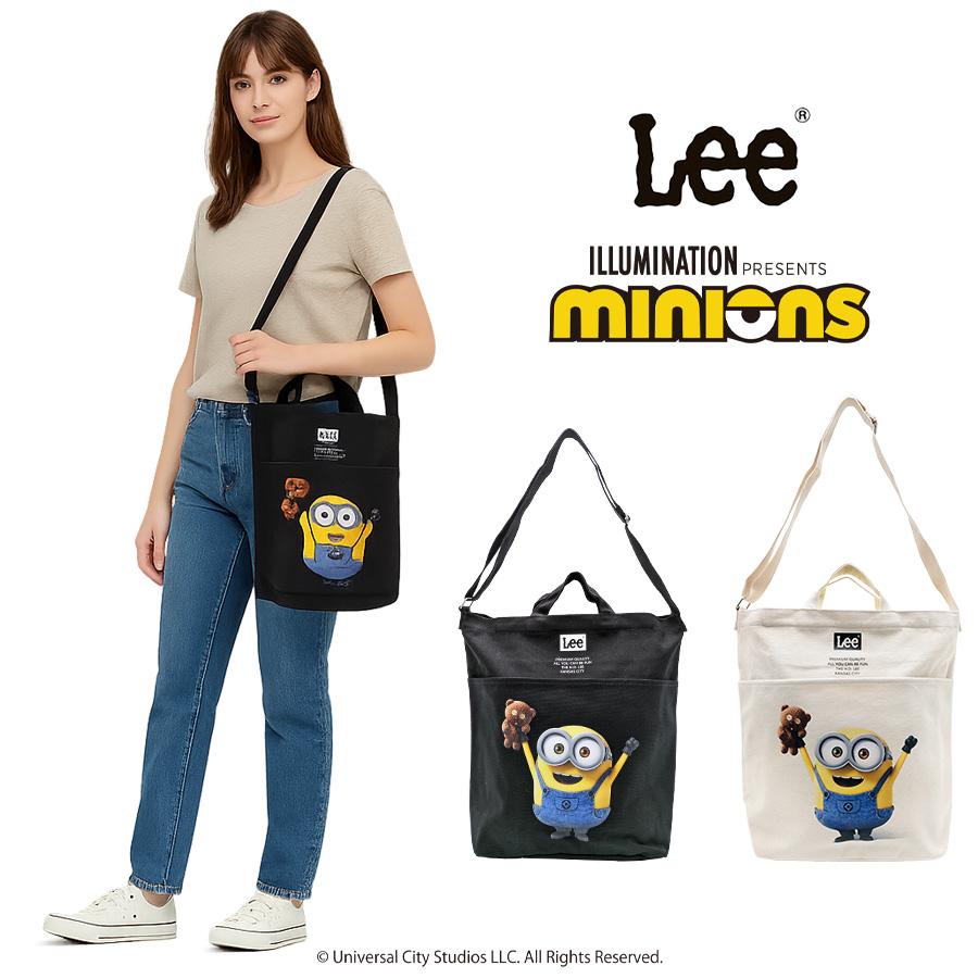 【Lee】 320-30021 2WAYショルダー ミニオンコラボ MINIONS キャラクター 斜め掛け 肩掛け ユニセックス A4 かわいい 使いやすい 普段使い プレゼント ブラック ...