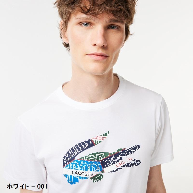 LACOSTE ラコステ コラージュワニロゴクルーネックTシャツ TH1801-10 『ポスト投函対応商品』 メンズ : TASHIRO ...