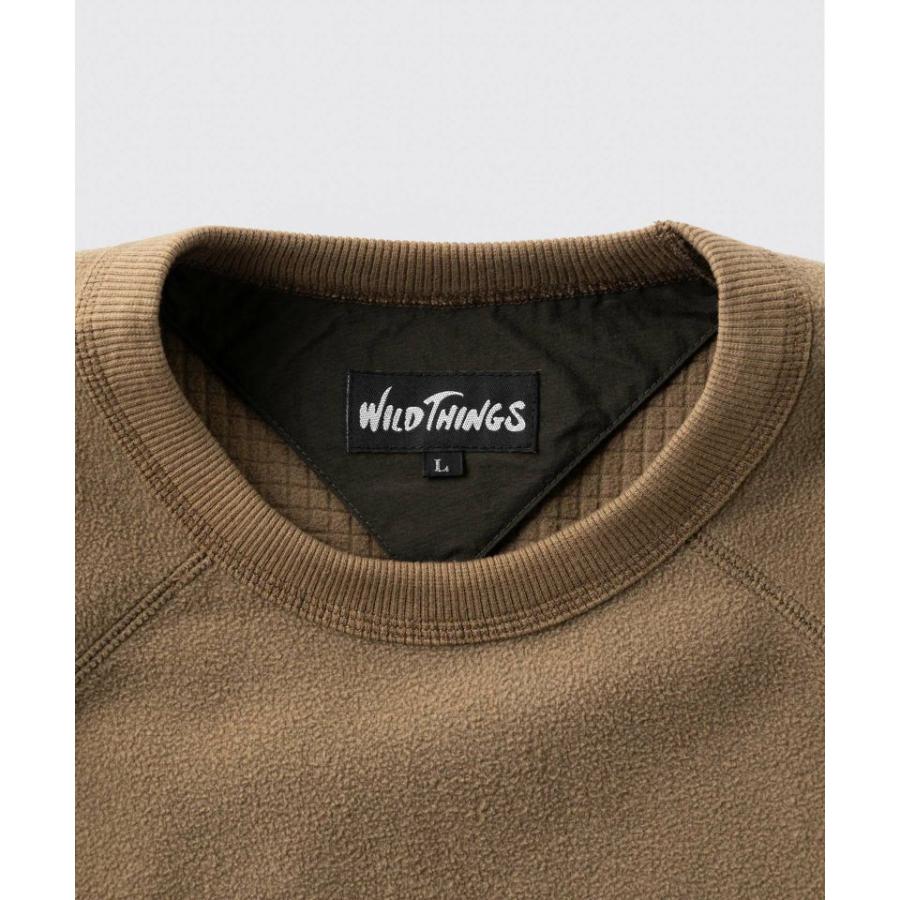 WILD THINGS（ワイルドシングス） グリッドフリースクルー│GRID FLEECE CREW WT24135SK 24FW ...