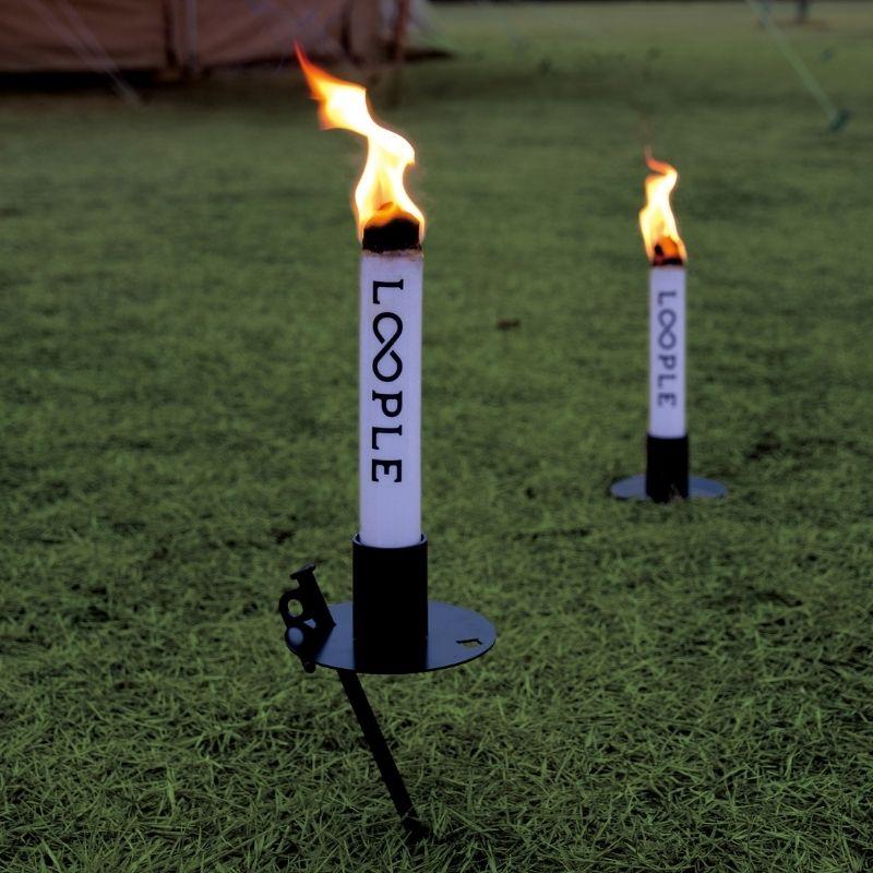 LOOPLE ループル キャンドルトーチ2本組 別売のキャンドルトーチスタンドのリフィル用のキャンドルトーチ 2本セット たいまつのようにダイナミック : たすくらし - 通販 - Yahoo ...