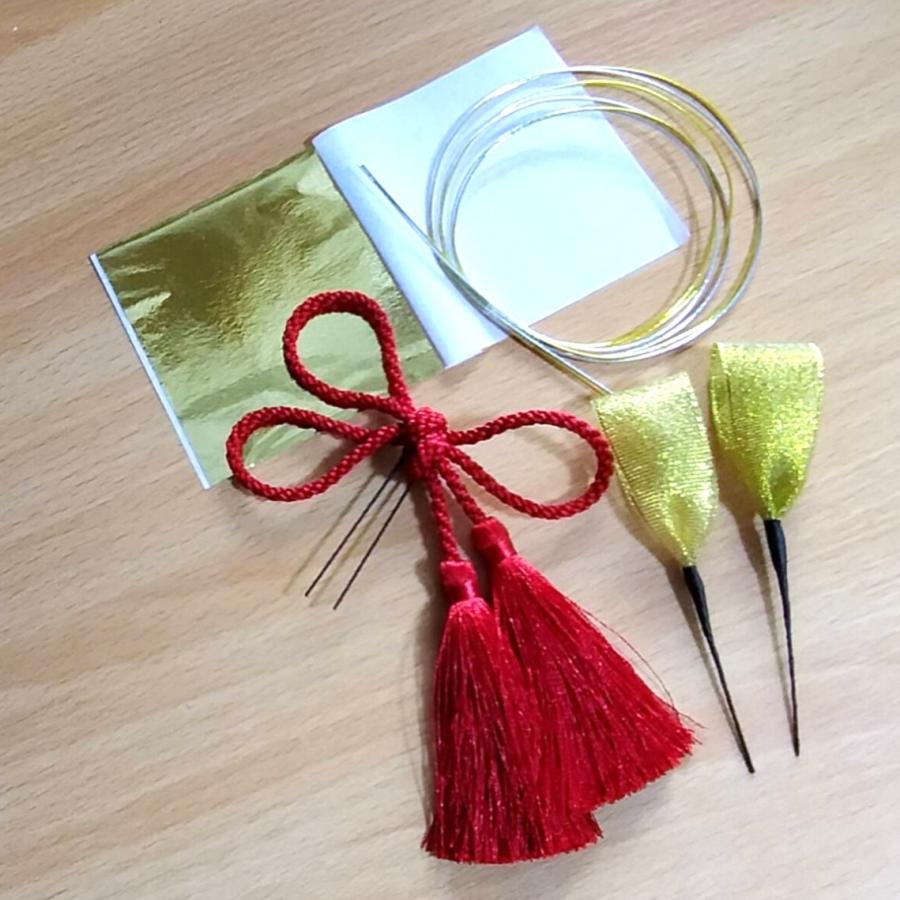 [髪飾りTATA8]成人式 振袖 卒業式 袴 結婚式 かんざし 水引き 着物 和装 全髪型対応 ポニーテール タッセル 金箔 リボン 赤/ゴールド/シルバー0049 : ハンドメイド髪飾り専門 ...