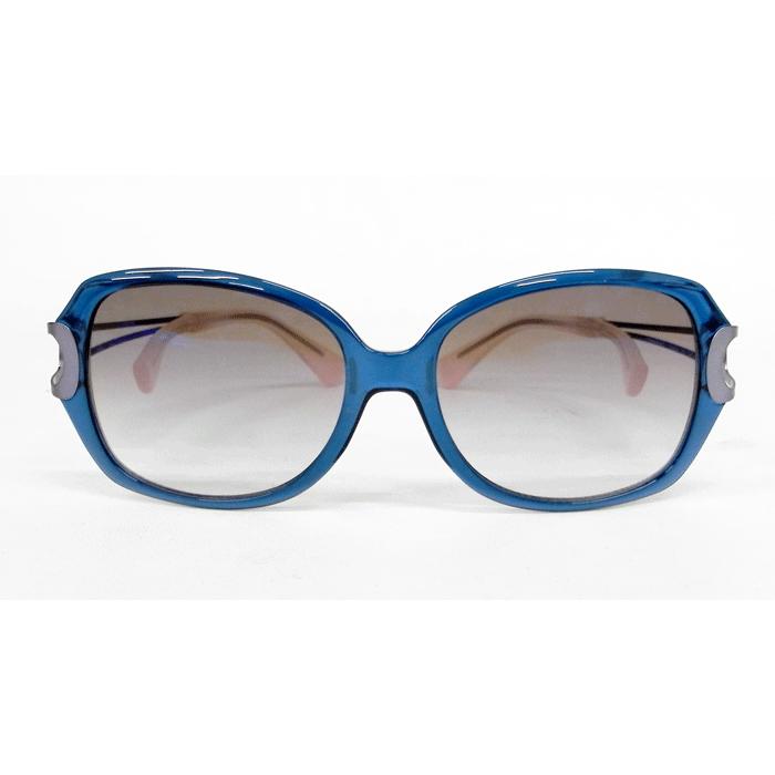 ブランド登録なし Choco Sun（ちょこサン）FG24504 Col.BL（ブルー/グレーハーフ）54サイズ UVカット、青色光線(ブルー ...