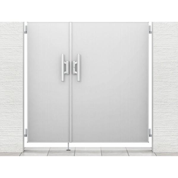 LIXIL 門扉 リクシル 開き門扉AA FM1型 両開き 親子 04-08-12/04-08-14 埋込使用 W1200(400+800)×H1200/1400mm 開き門扉 リフォーム ...