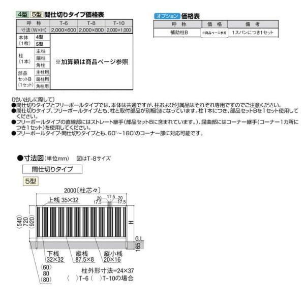 LIXIL フェンス ハイミレーヌR5型フェンス 間仕切りタイプ T-6 本体 2000×600mm : 建具専門店 - 通販 - Yahoo!ショッピング