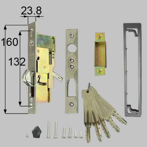 LIXIL/TOSTEMリクシル トステム 引戸(引き戸)召合せ内外錠セット（MIWA U9シリンダ−） AZWB501 アルミサッシ : lixil0955 : 建具専門店 - 通販 ...