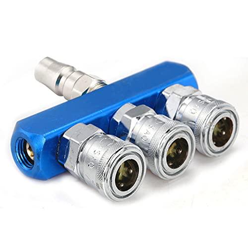 YFFSFDC エアーカプラー ソケット 3連 分岐 ワンタッチ型 接続 汎用 エアージョイント : タツキエンタープライズ - 通販 - Yahoo!ショッピング