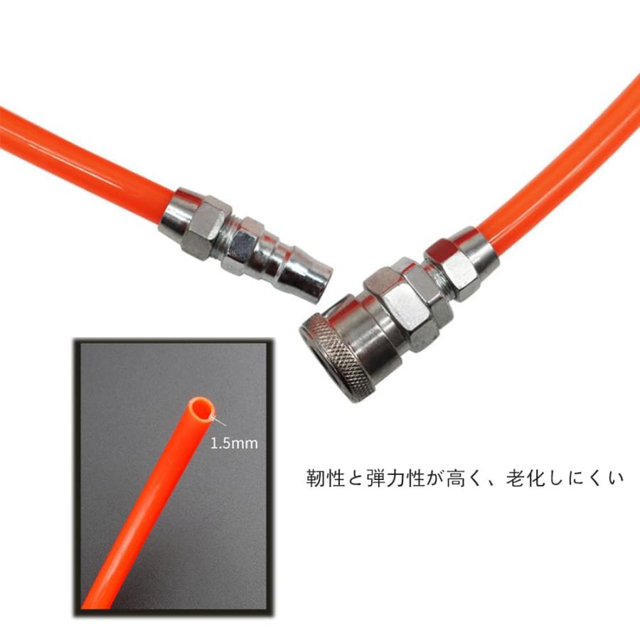 DFsucces エアーホース 耐久性があり 10m 全天候型の柔軟性 カプラー 付き エアブラシ 常圧用 ソケット 付き（内 : タツキエンタープライズ - 通販 - Yahoo!ショッピング