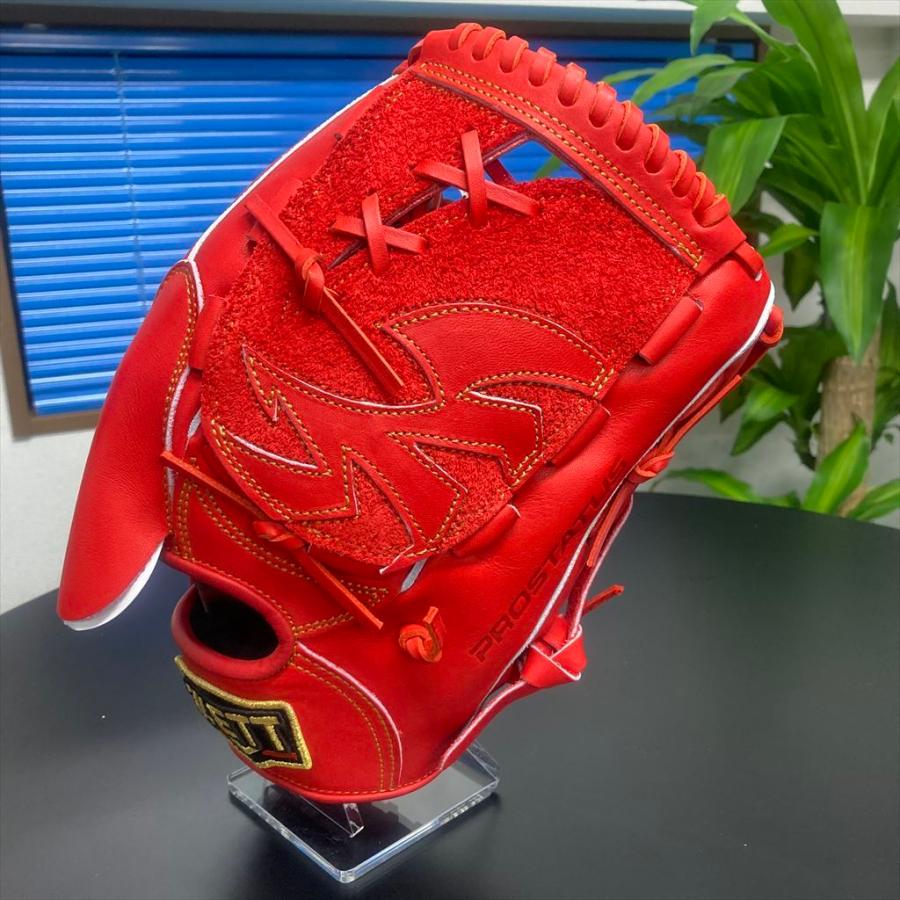 ゼット ZETT ゼット 硬式グラブ 投手用 プロステイタス BPROG411 右投げ用(LH）Dオレンジ グラブ袋刺しゅう無料 : フォーリーフベース - 通販 - Yahoo!ショッピング