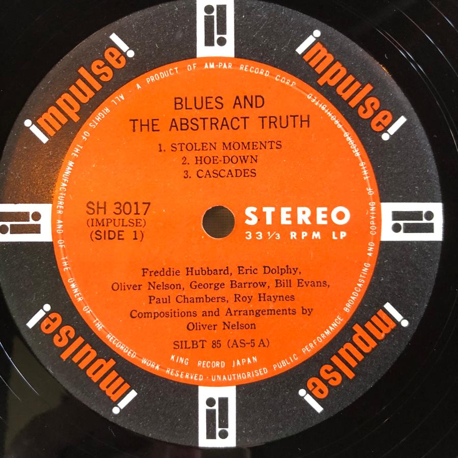 Bill Evans .Oliver Nelson. / The Blues And Abstract Truth LP Impulse ...