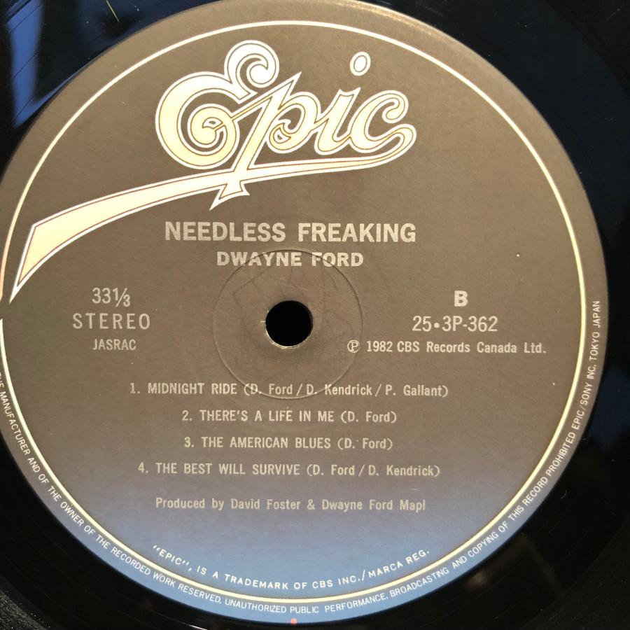 Dwayne Ford / Needless Freaking LP Epic ・SONY : tatsuda records - 通販 ...