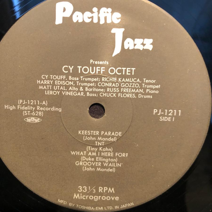 Cy Touff / His Octet & Quintet LP Pacific Jazz・TOSHIBA-EMI : tatsuda records - 通販 - Yahoo!ショッピング