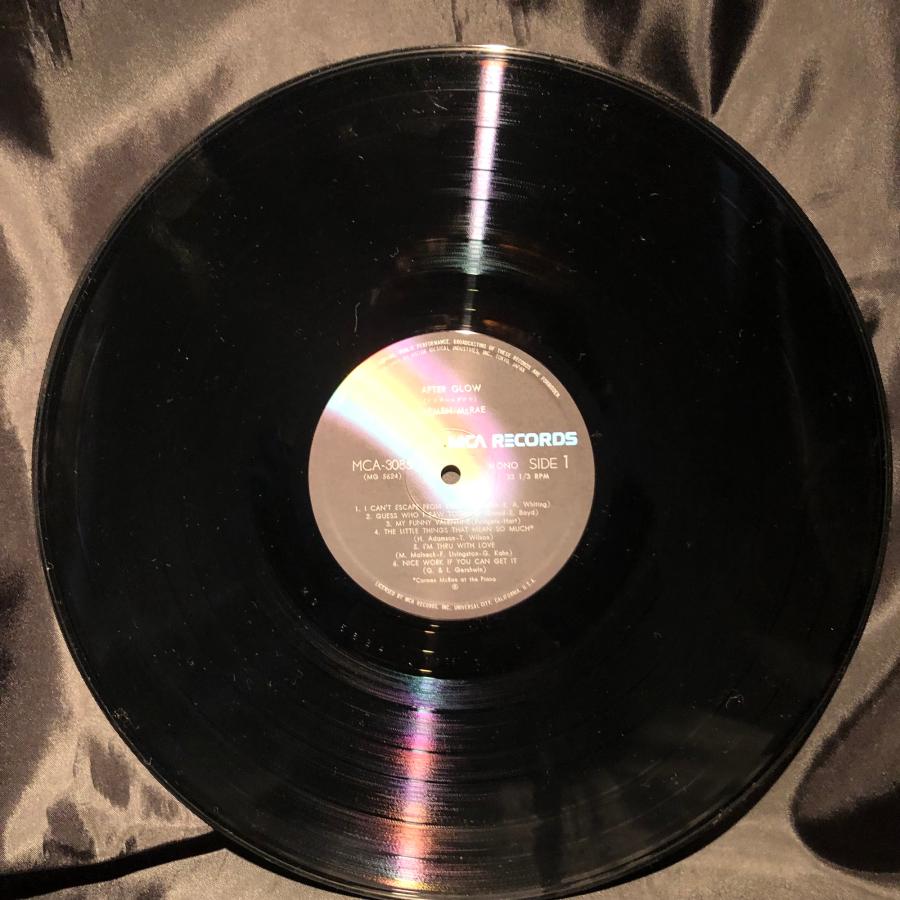 Carmen McRae / After Glow LP MCA Records ・VICTOR : tatsuda records - 通販 ...