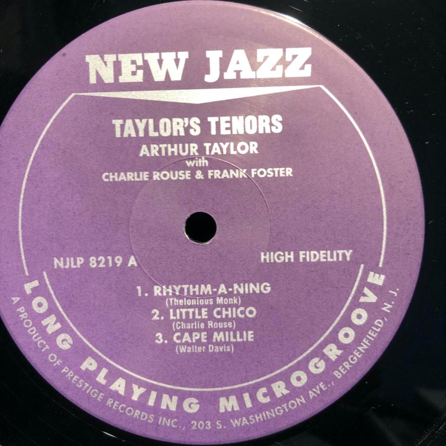 Arthur Taylor Charlie Rouse, Frank Foster / Taylor's Tenors LP NEW JAZZ ...