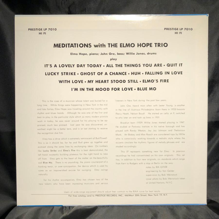 Elmo Hope Trio / Meditations LP PRESTIGE・VICTOR : tatsuda records - 通販 ...