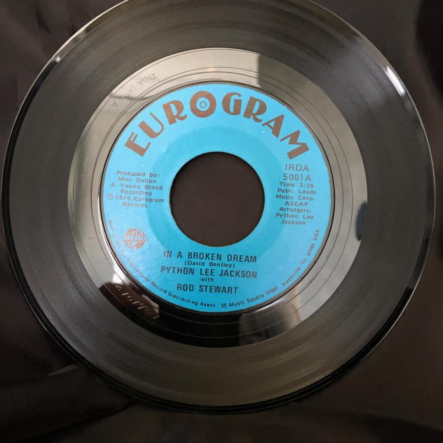 Python Lee Jackson With Rod Stewart / In A Broken Dream 7inch Eurogram ...