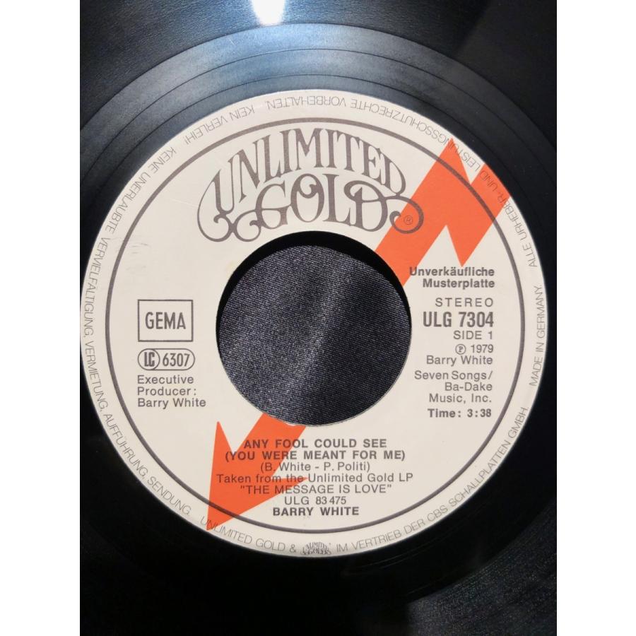 BARRY WHITE / 7inch UNLIMITED GOLD : e-977 : tatsuda records - 通販 ...