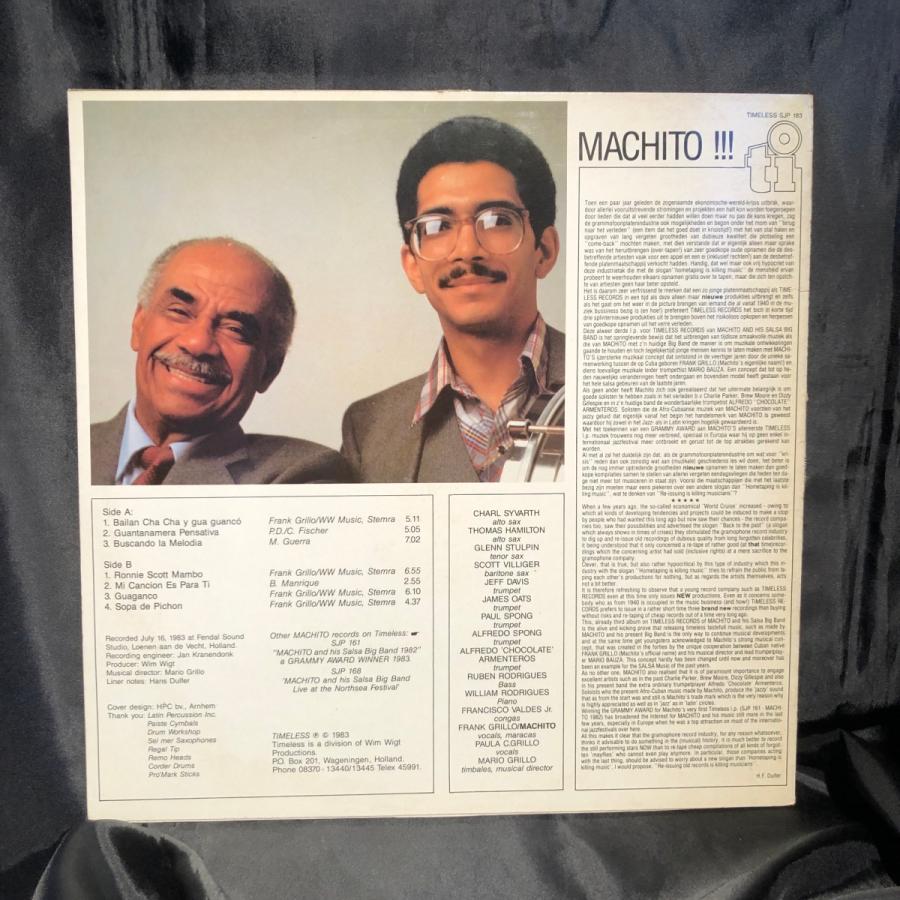 Machito And His Salsa Big Band / Machito!!! LP Timeless Records ...