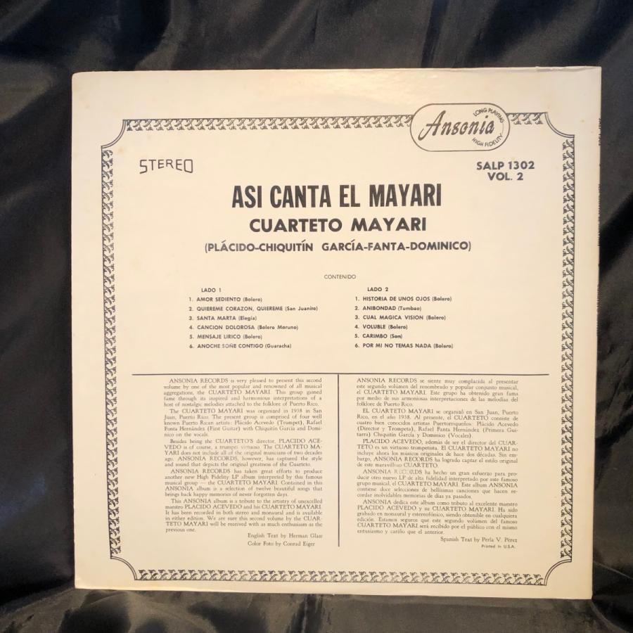 Cuarteto Mayari / Asi Canta El LP Ansonia : tatsuda records - 通販 ...