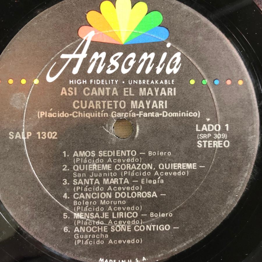 Cuarteto Mayari / Asi Canta El LP Ansonia : tatsuda records - 通販 ...