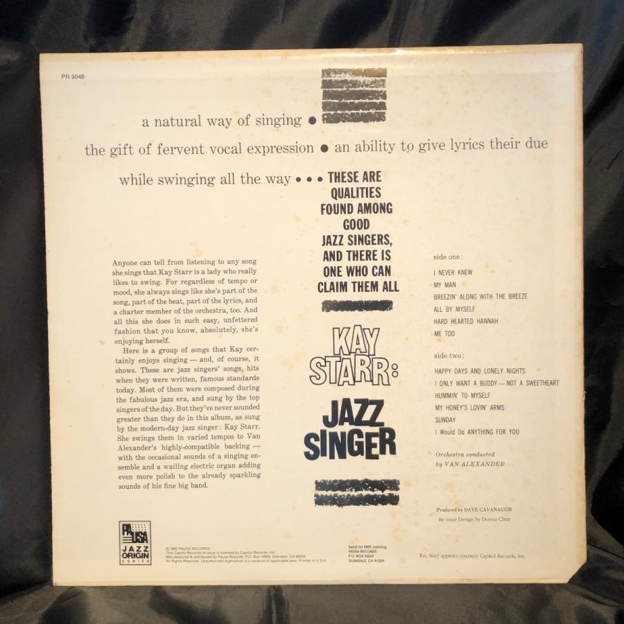 Kay Starr / Starr: Jazz Singer LP Pausa Records : tatsuda records - 通販 ...