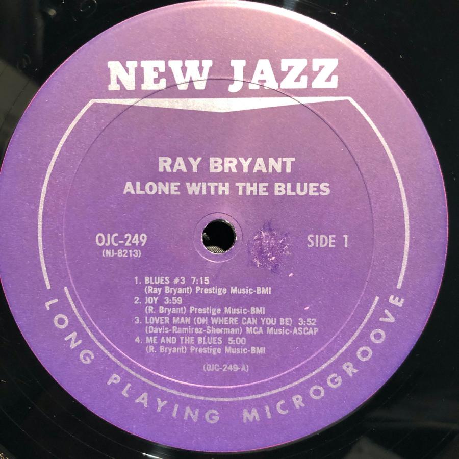 Ray Bryant / Alone With The Blues LP Original Jazz Classics ・New ...