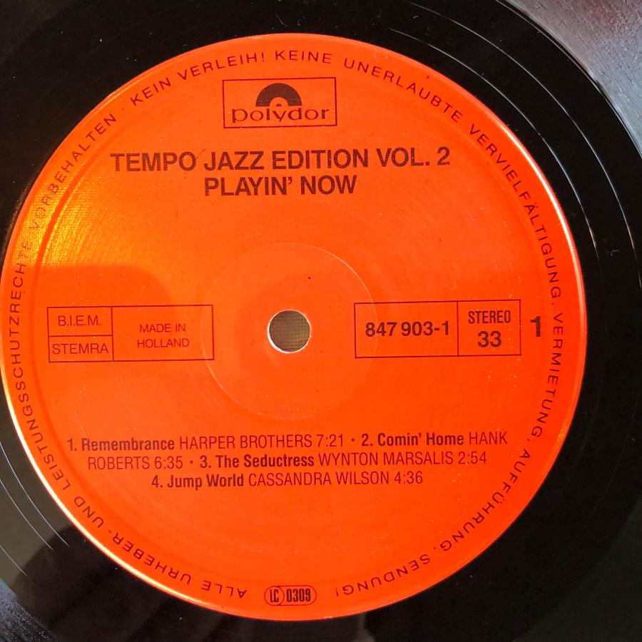 Tempo Jazz Edition Vol 2 (Playin' Now) LP polydor : tatsuda records - 通販 - Yahoo!ショッピング