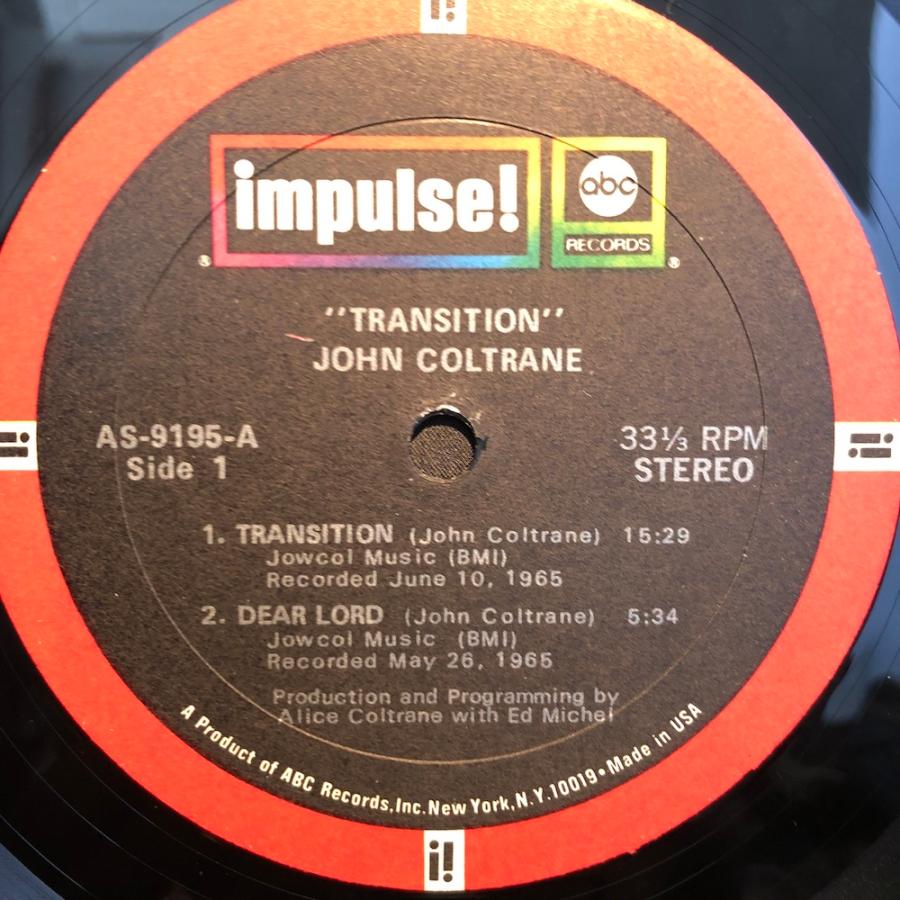 John Coltrane / Transition LP Impulse! :j-2520:tatsuda records - 通販 - Yahoo!ショッピング