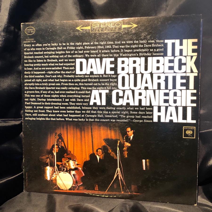 The Dave Brubeck Quartet / At Carnegie Hall 2LP Columbia : tatsuda records - 通販 - Yahoo!ショッピング
