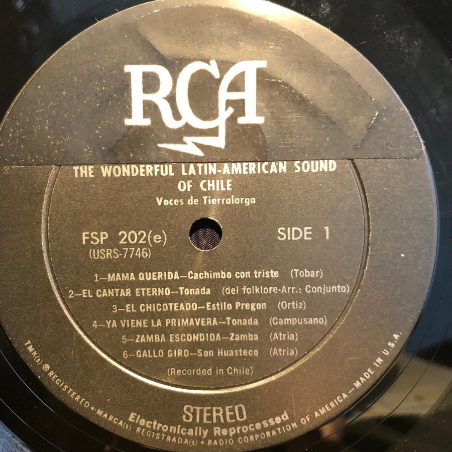 The Wonderful Latin American Sound Of Chile LP RCA Victor International ...