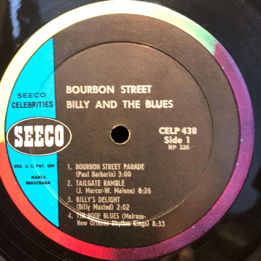 Billy Maxted's Manhattan Jazz Band / Bourbon St. And The Blues LP Seeco ...