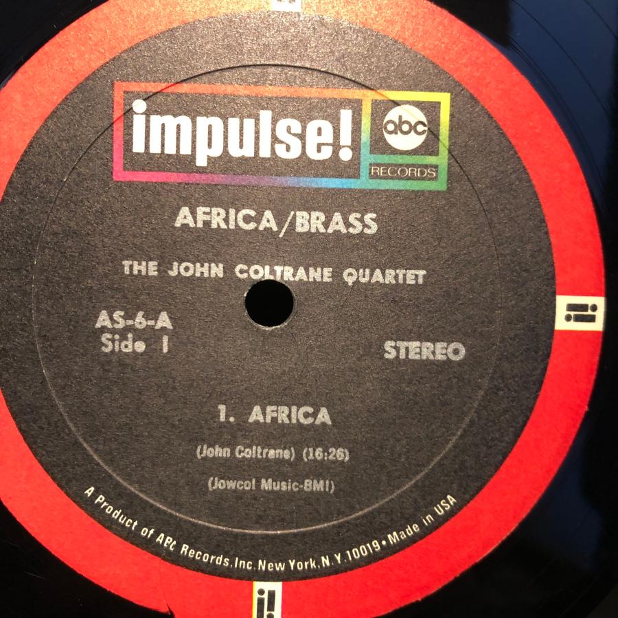 The John Coltrane Quartet / Africa Brass LP Impulse! : tatsuda records - 通販 - Yahoo!ショッピング