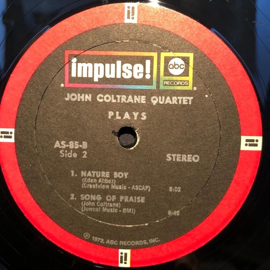 The John Coltrane Quartet / Plays LP Impulse! : tatsuda records - 通販 - Yahoo!ショッピング