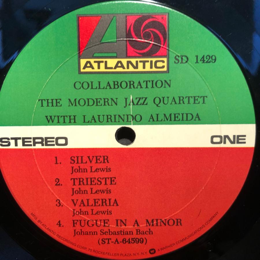 The Modern Jazz Quartet With Laurindo Almeida / Collaboration LP Atlantic : j-2642 : tatsuda ...