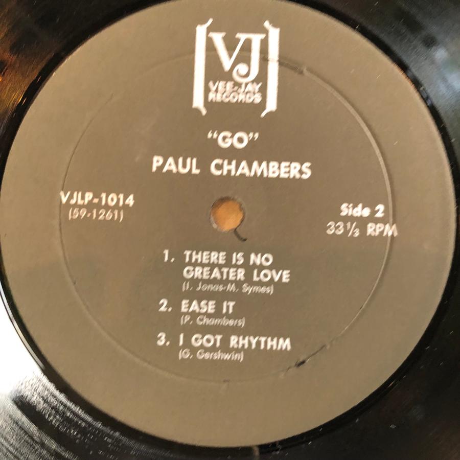 Paul Chambers / Go LP Vee Jay Records : tatsuda records - 通販 - Yahoo!ショッピング