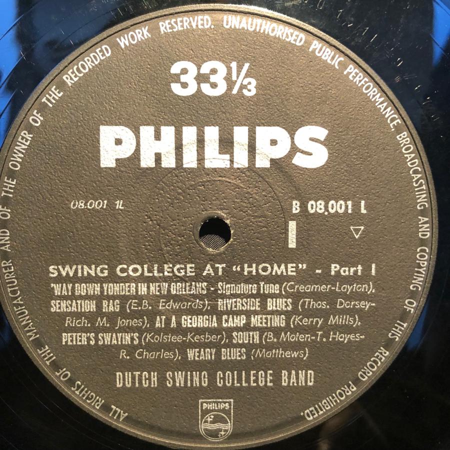 The Dutch Swing College Band / At Home LP Philips : tatsuda records - 通販 - Yahoo!ショッピング