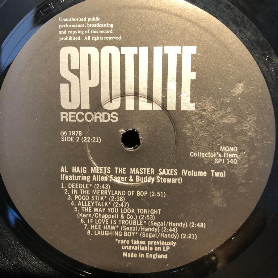 Al Haig, Allen Eager And Stan Getz / Haig Meets The Master Saxes ...