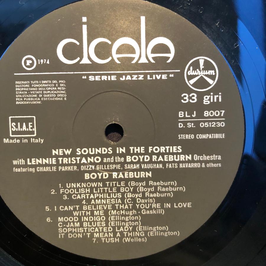 Lennie Tristano And The Boyd Raeburn Orchestra / New Sounds In Forties ...