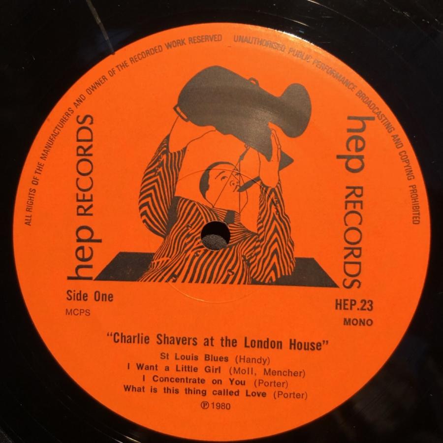Charlie Shavers / Live At The London House LP Hep Records : tatsuda ...