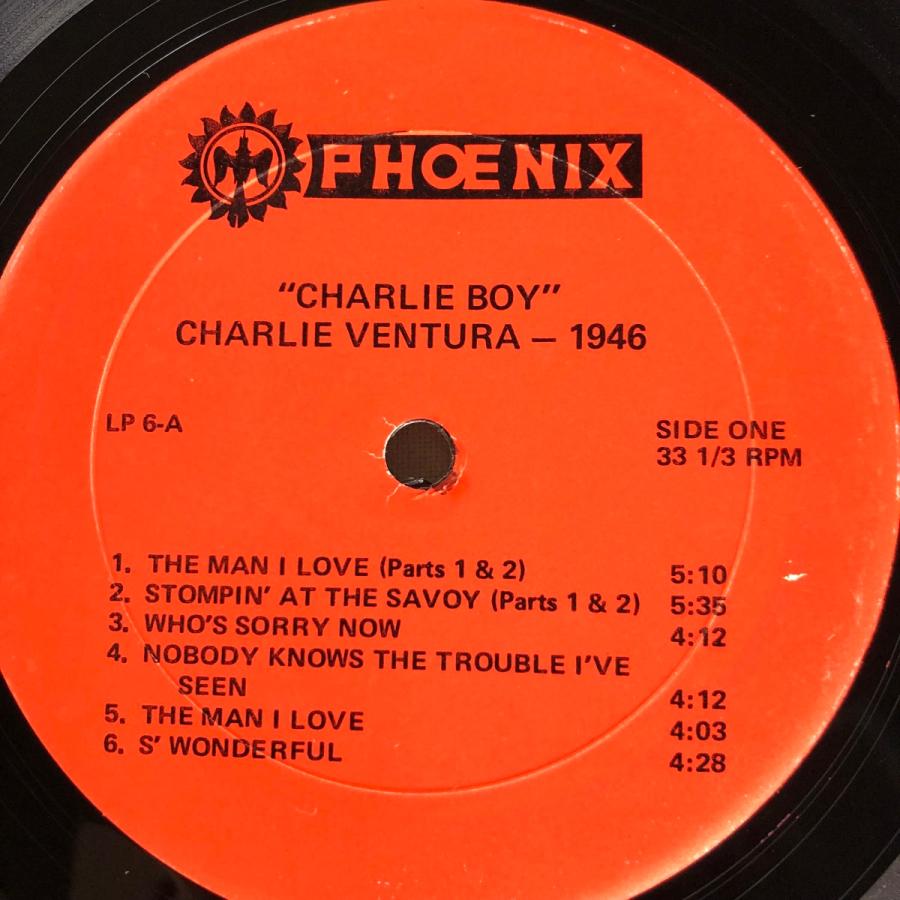 Charlie Ventura / Boy - 1946 LP Phoenix Records : tatsuda records - 通販 ...