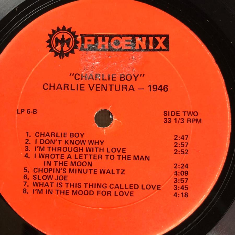 Charlie Ventura / Charlie Boy - 1946 LP Phoenix Records :J-627:tatsuda ...