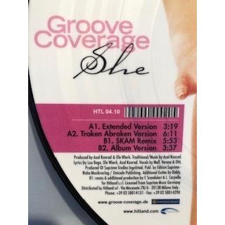 GROOVE COVERAGE / SHE 12inch Zeitgeist : tatsuda records - 通販 - Yahoo ...